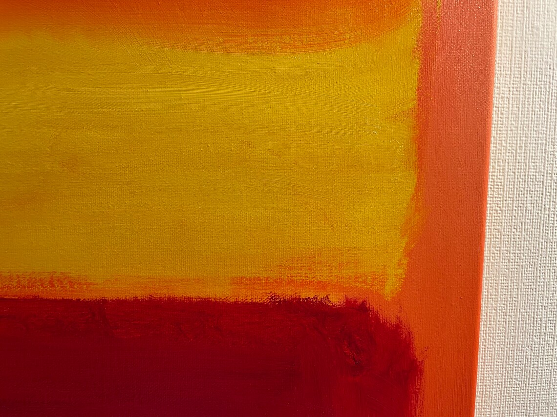 Abstract Expressionist Oil Painting. Inspired by Mark Rothko’s “yellow ...