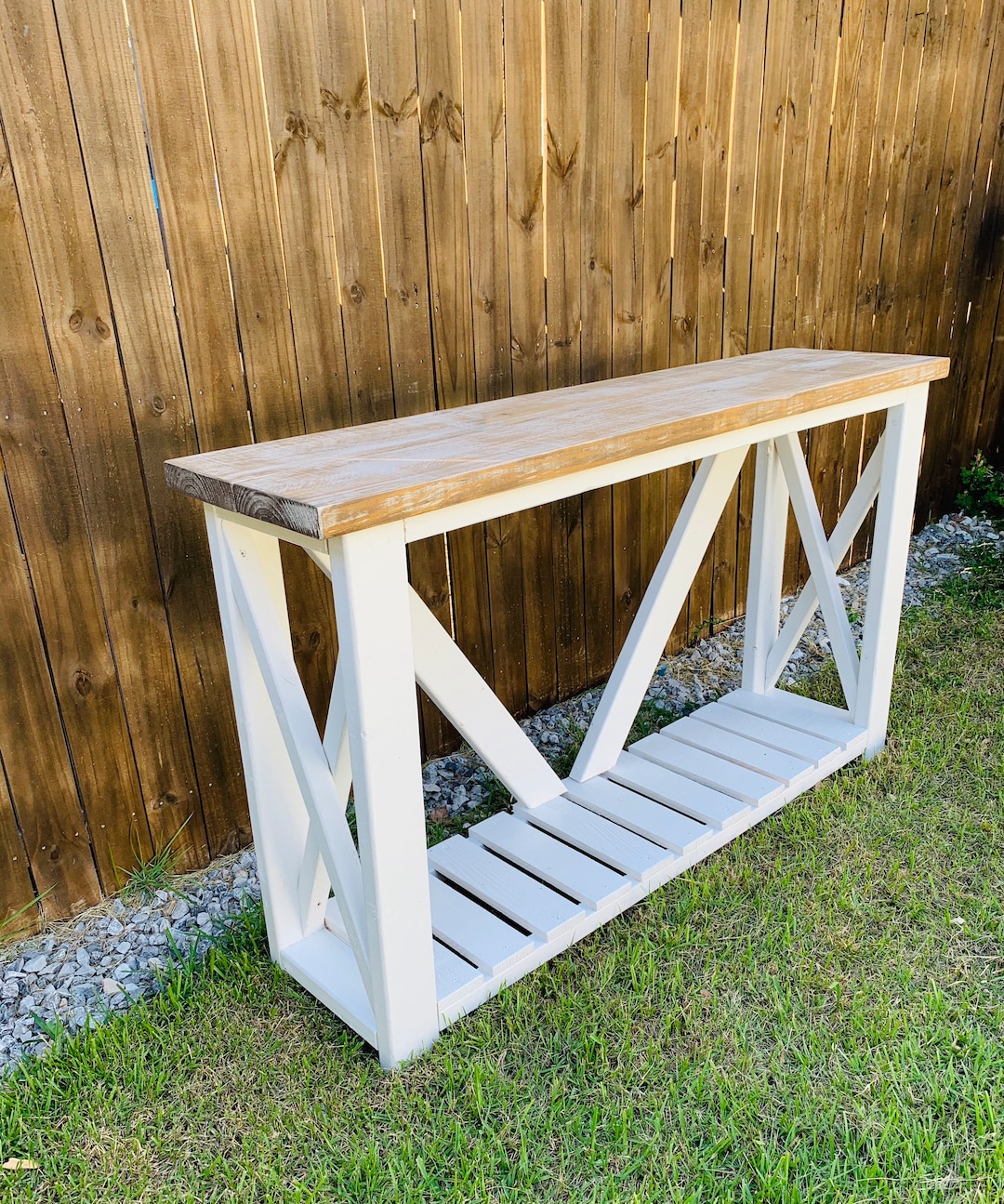 Farmhouse Entryway Console - Etsy