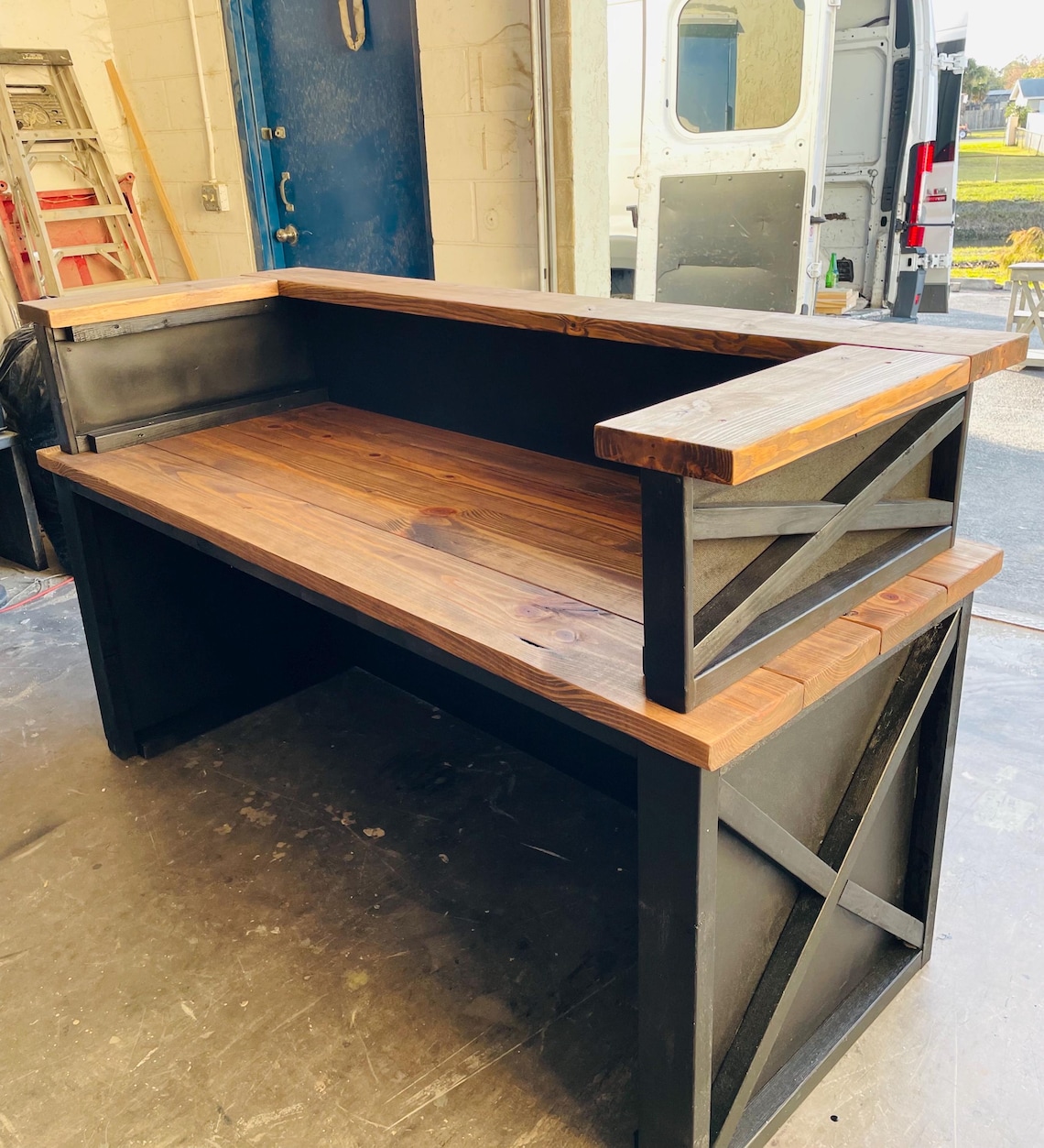 Farmhouse Reception Desk - Etsy