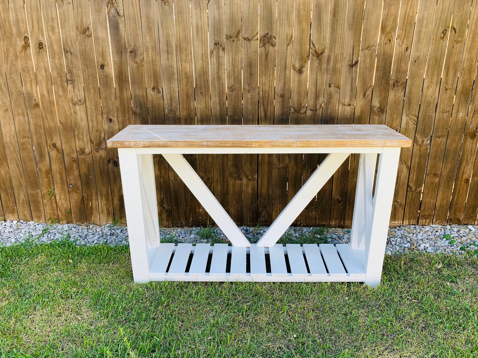 Farmhouse Entryway Console - Etsy