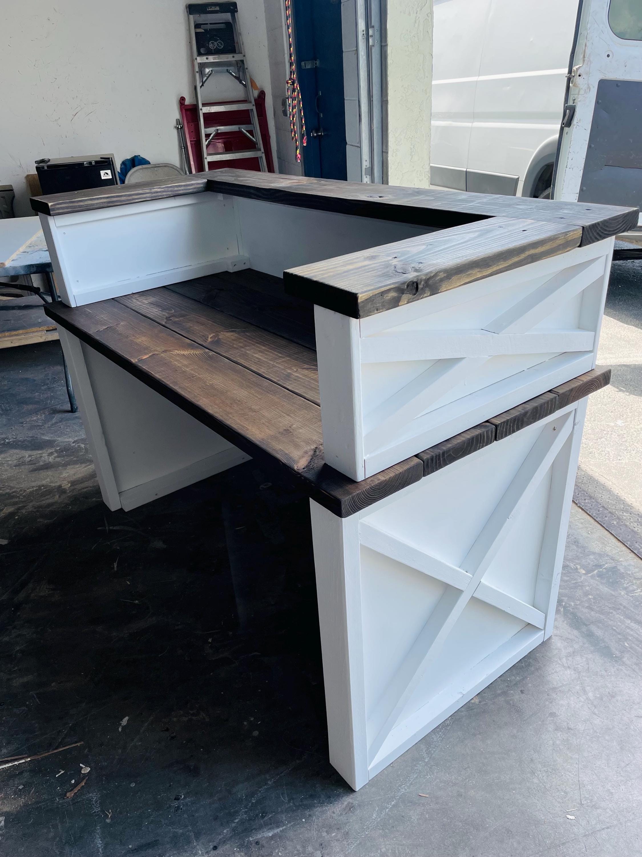 Farmhouse Reception Desk - Etsy