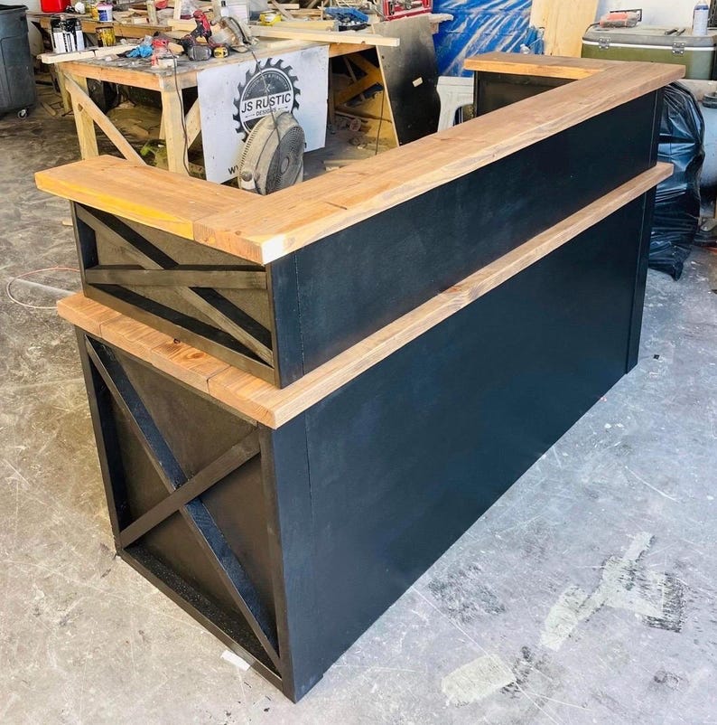 Farmhouse Reception Desk - Etsy