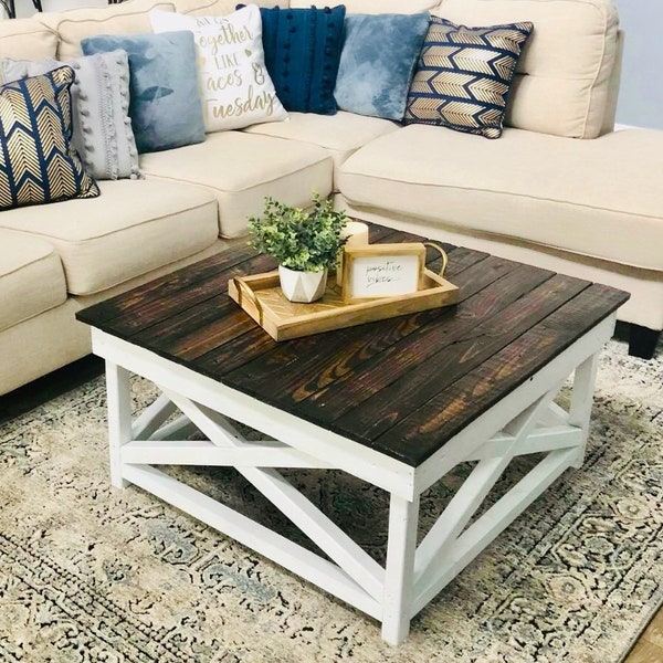Farmhouse Coffee Table - Etsy