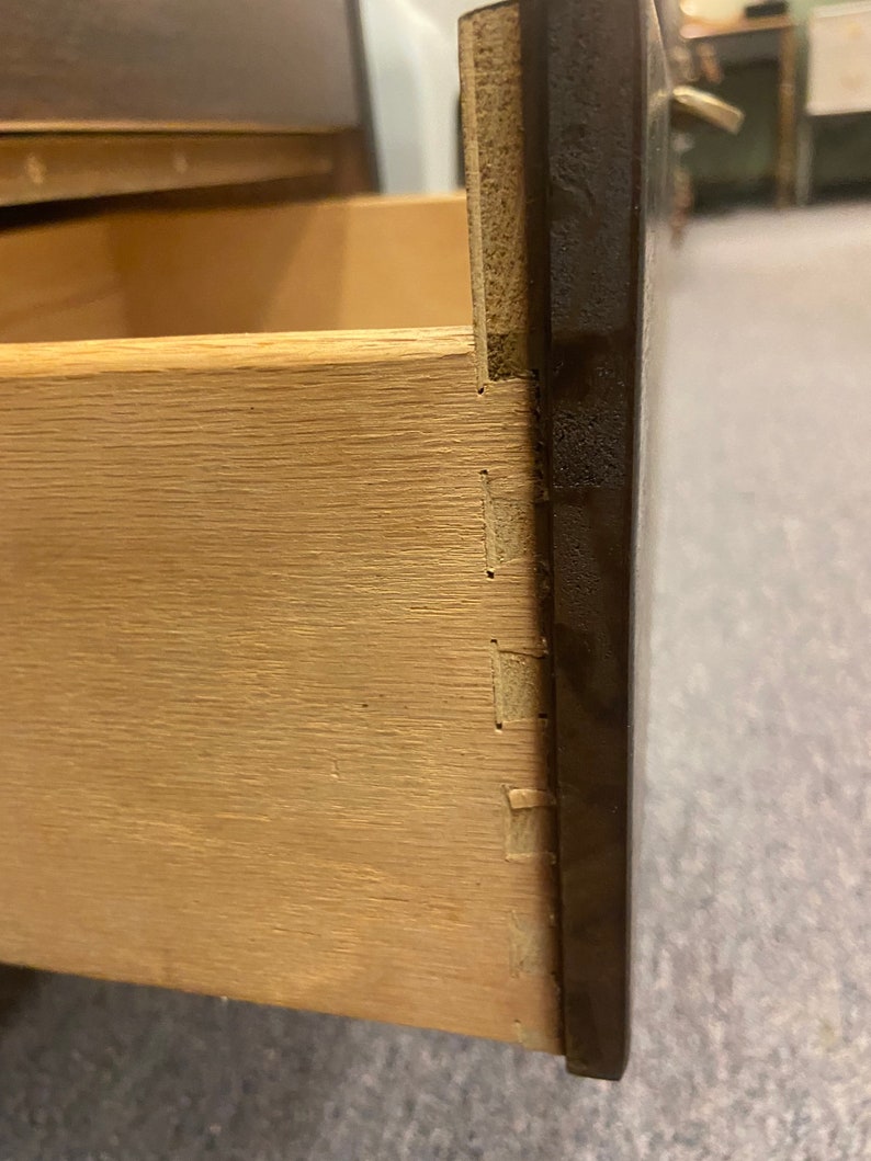 Boho MCM Black Hutch/ Buffet - Etsy