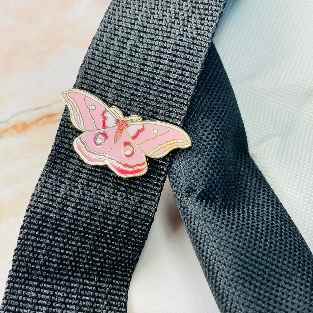 Pink Polyphemus Moth - Enamel Pin - Etsy