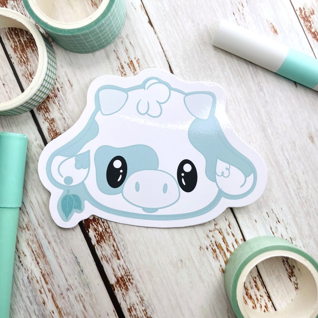 Mint Cow - Vinyl Sticker - Etsy