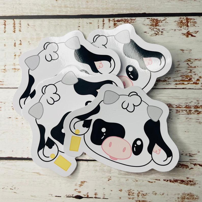 STICKER: Large Milk Cow Aesthetic Stickers Dairy Cow Sticker - Etsy