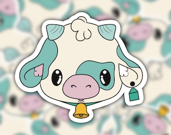 Mint Cow Sticker - Etsy