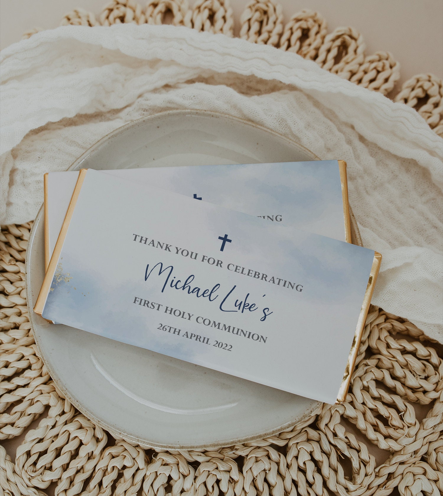 First Holy Communion Chocolate Bar Template, Digital Chocolate Bar ...