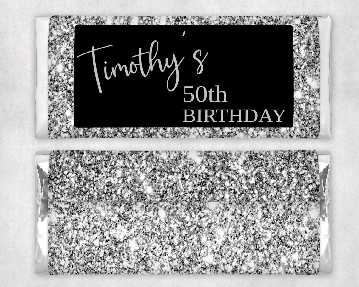 Birthday Chocolate Bar Template, Digital Chocolate Bar Wrapper Template ...