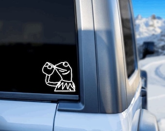 Kermit the Frog Car Decal - Etsy