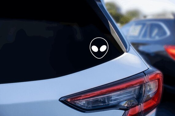 Alien Car Decal Aesthetic Sticker for Tumbler Laptop - Etsy