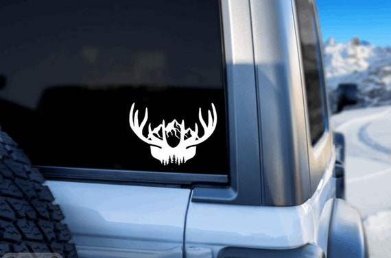 Deer Car Decal Vinyl Trees Sticker for Tumbler Laptop - Etsy