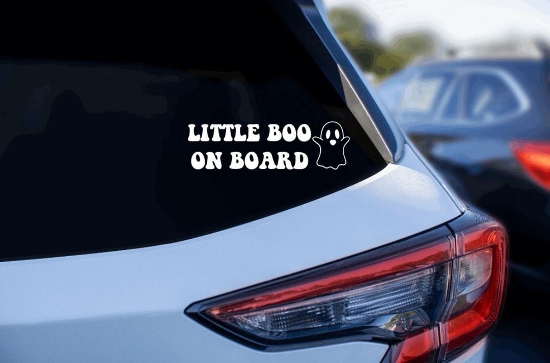 Little Boo on Board Car Decal for Mom Cute Mom Car Decal Baby on Board ...