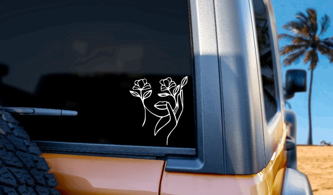 Wildflower Boho Decal Botanical Leaf Sticker Vinyl Sticker for Tumbler ...