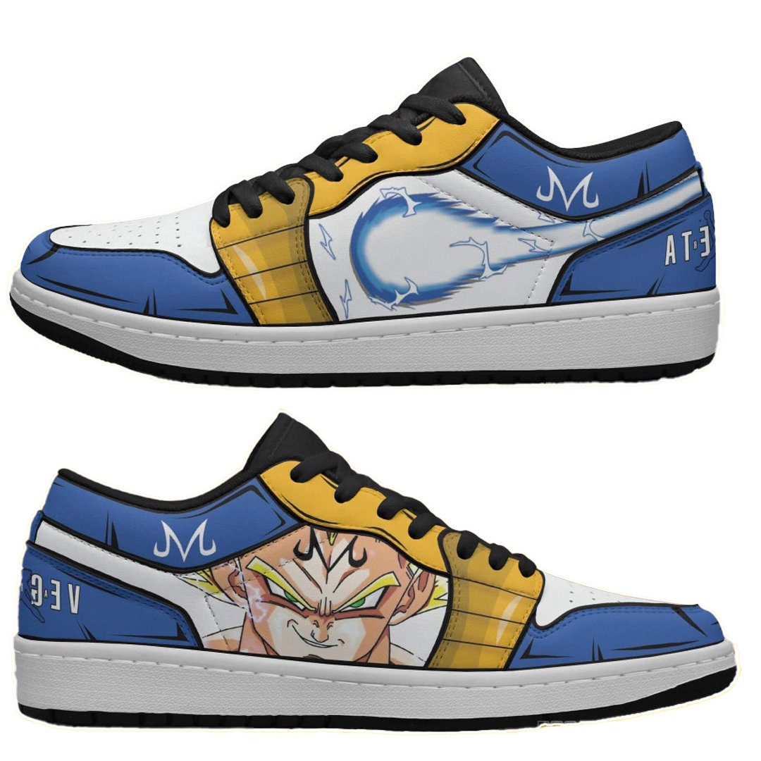 Majin Vegeta JD Low Top Sneakers Custom Anime Shoes - Etsy