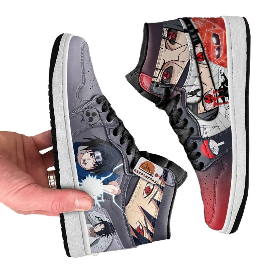 Sasuke Uchiha and Itachi Uchiha Anime Shoes Custom Sneakers - Etsy
