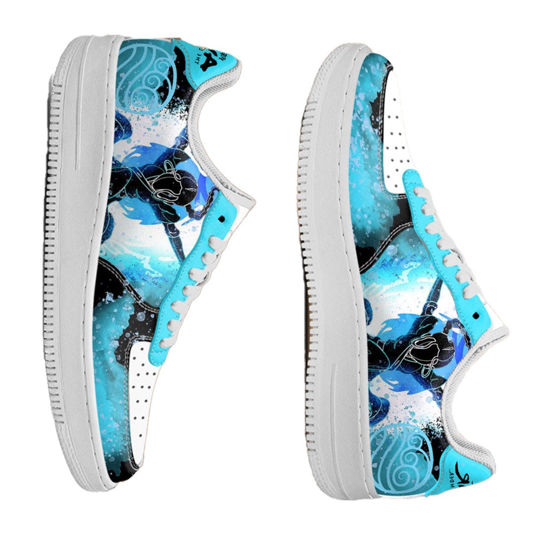 Katara Waterbending Sneakers Custom Avatar Shoes - Etsy