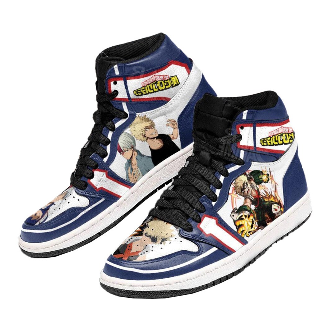 Shoto Todoroki and Bakugo Jd1s Sneakers Custom Anime Shoes - Etsy