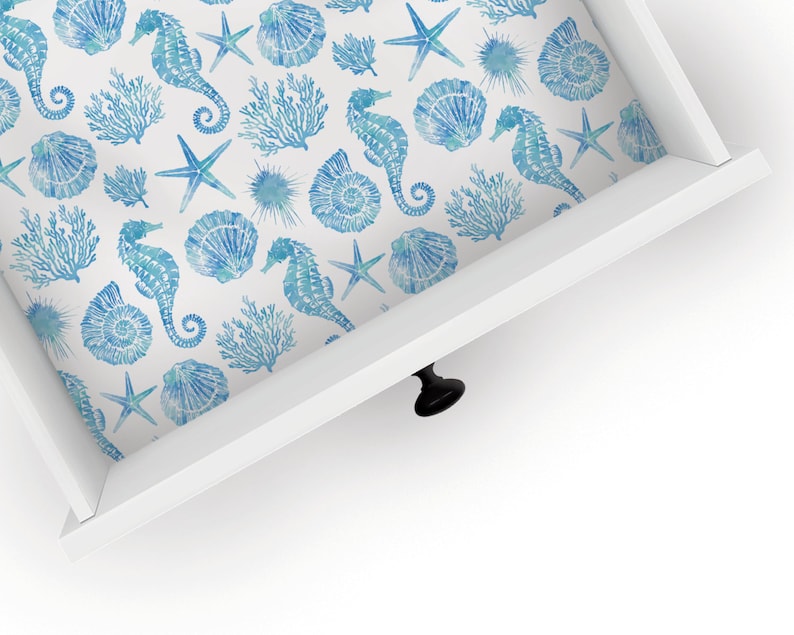 Tide | Drawer Liner | Shelf Liner | Contact Paper | Home Decor | Peel ...