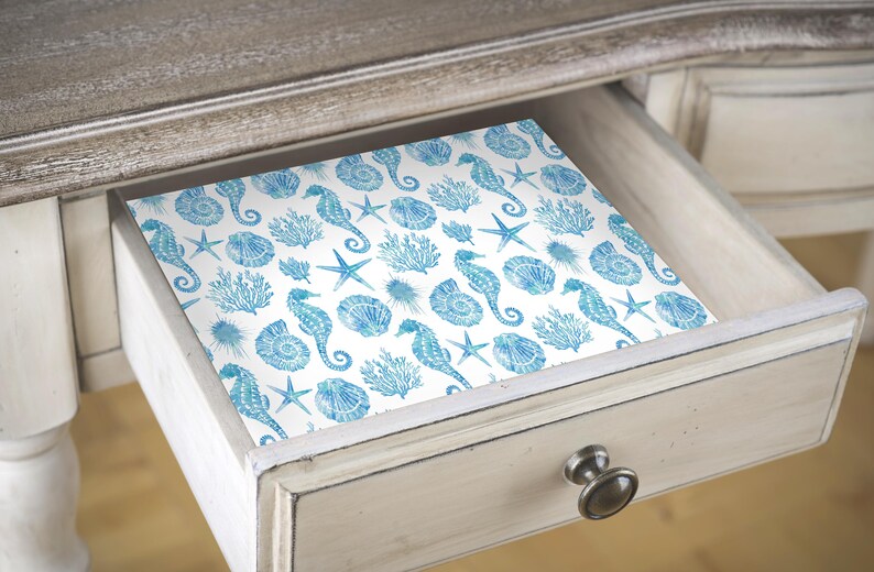 Tide | Drawer Liner | Shelf Liner | Contact Paper | Home Decor | Peel ...