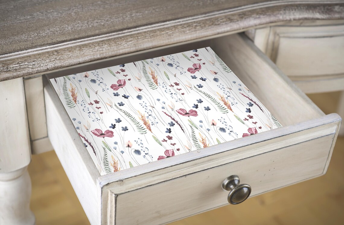 Watercolor Floral | Drawer Liner | Shelf Liner | Contact Paper | Home ...