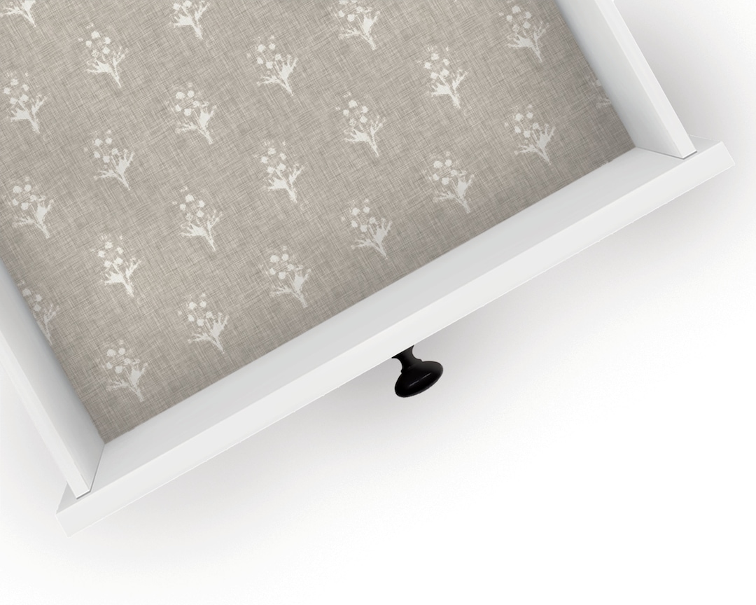 Touch of Sand| Drawer Liner | Floral Design | Shelf Liner | Contact ...
