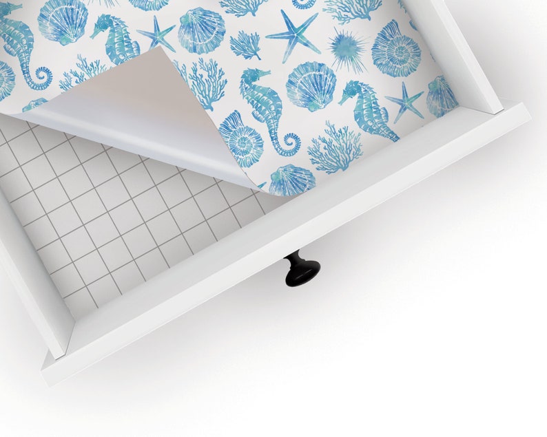 Tide | Drawer Liner | Shelf Liner | Contact Paper | Home Decor | Peel ...