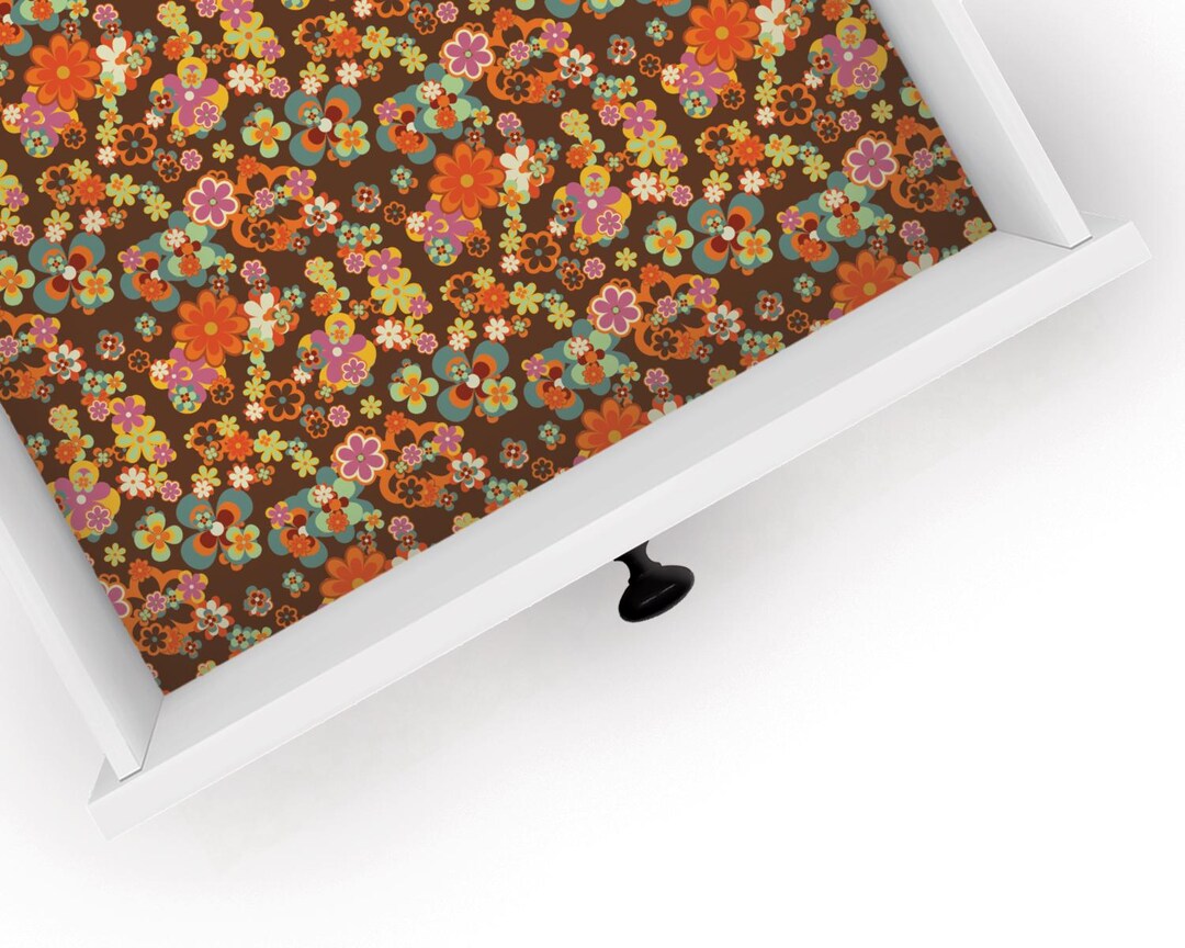 Floral Rush | Drawer Liner | Shelf Liner | Contact Paper | Home Decor ...