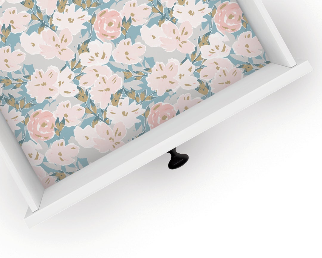 Country Flowers | Drawer Liner | Floral Design | Shelf Liner | Contact ...