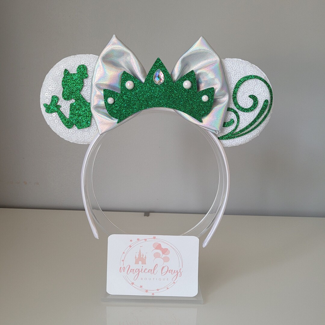 Tiana Princess and the Frog Minnie Mickey Mouse Headband Ears - Etsy