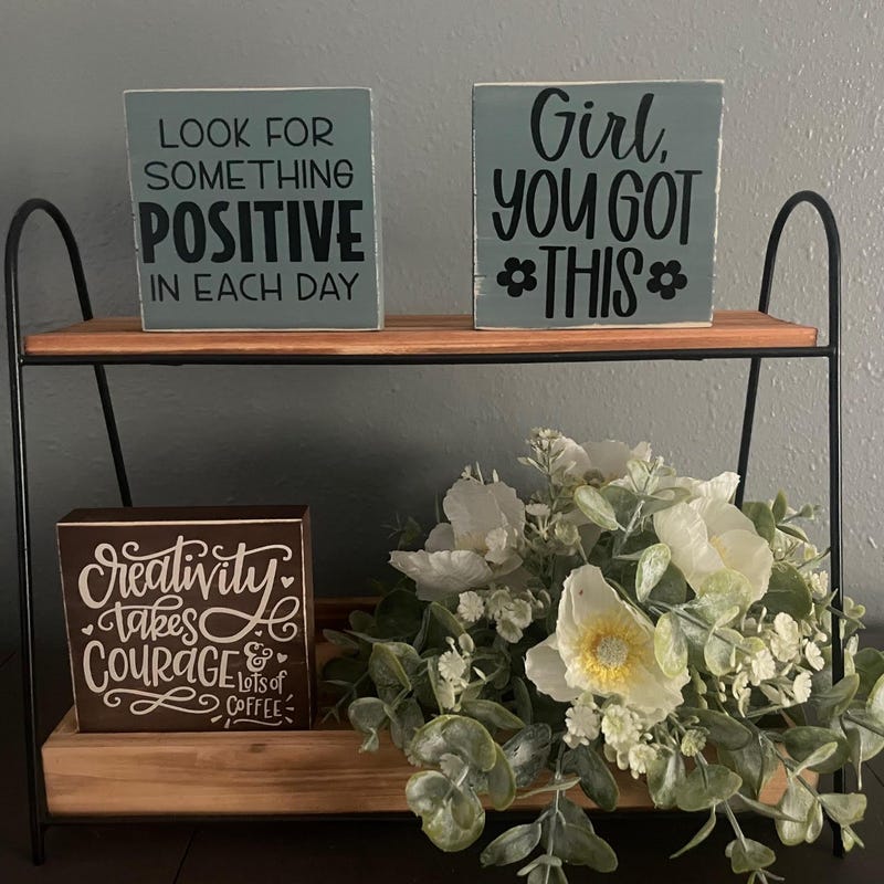 Wood Block Sayings - Etsy