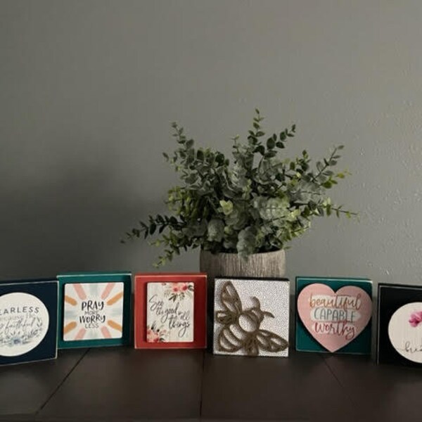 Wood Word Blocks - Etsy