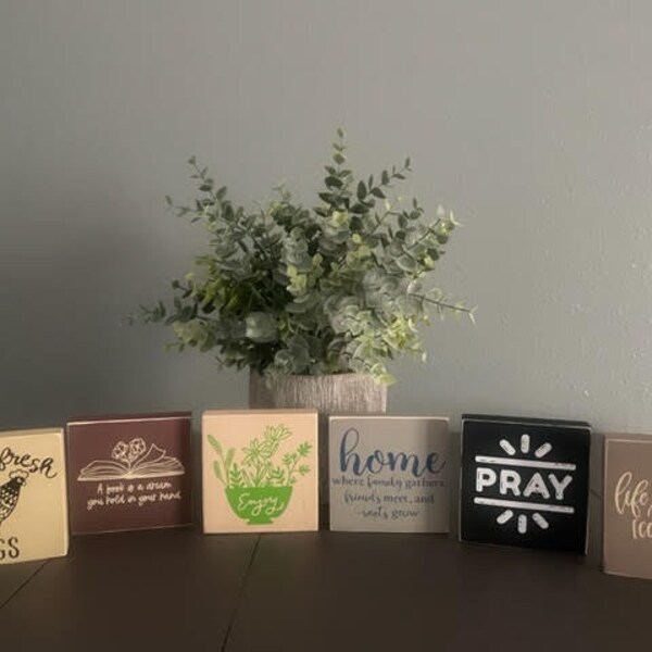 Wood Word Blocks - Etsy