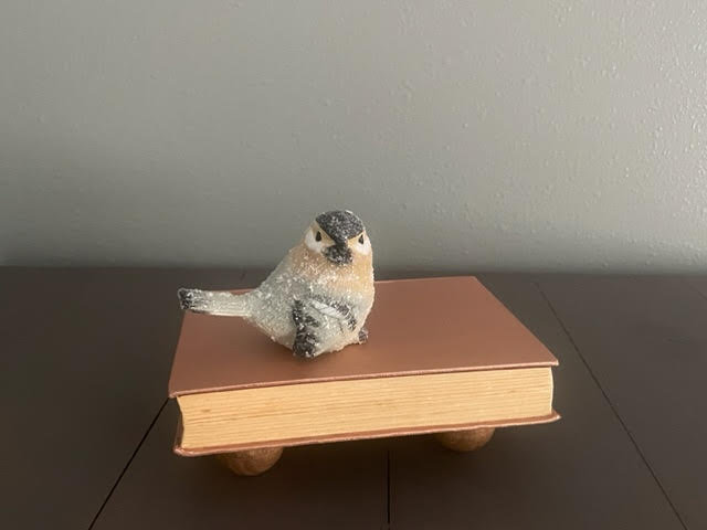 Vintage Painted Book Riser With Wooden Ball Feet, Rose Gold Book ...