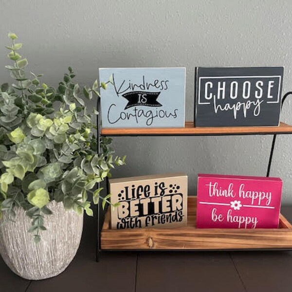 Wood Block Sayings - Etsy
