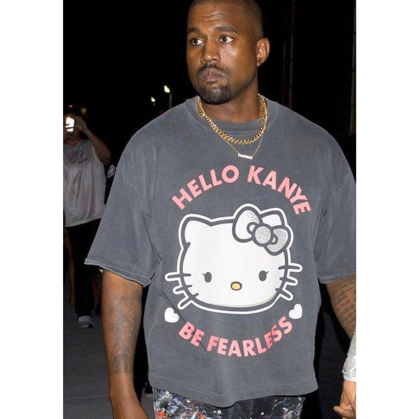 Kanye West Hello Kanye Shirt, Hello Kanye Be Fearless Shirt, Kitty Cat Hello Kanye Be Fearless ...