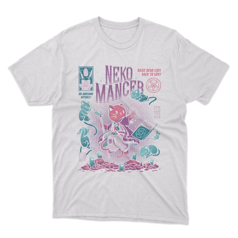Neko Mancer Shirt -goth Shirt,goth Clothing,gothic Shirt,pastel Goth ...