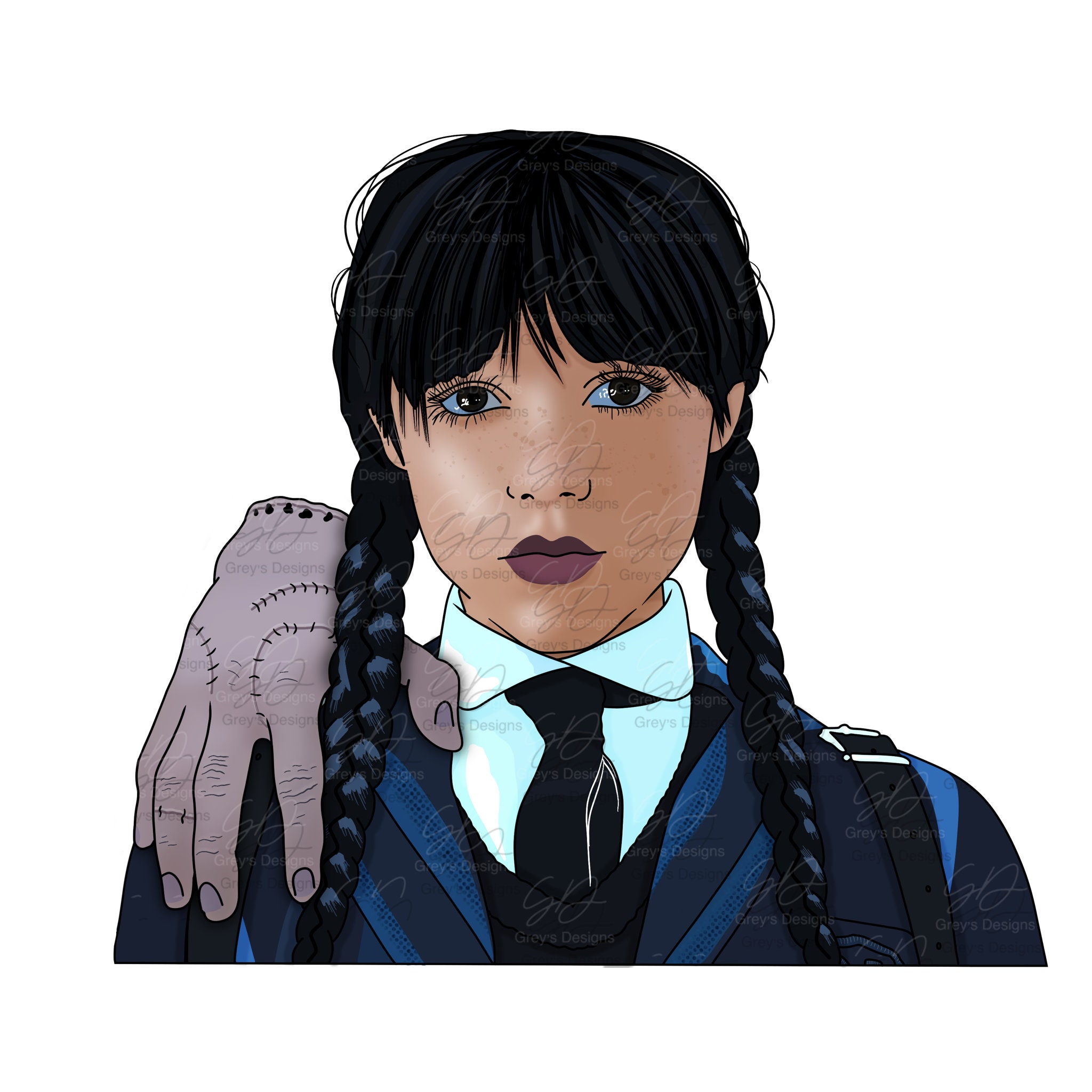 Wednesday Addams PNG File - Etsy