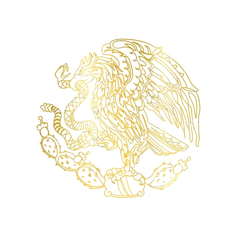 Mexico Eagle Gold PNG - Etsy