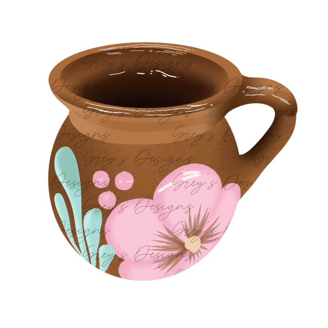Realistic Taza De Barro PNG - Etsy