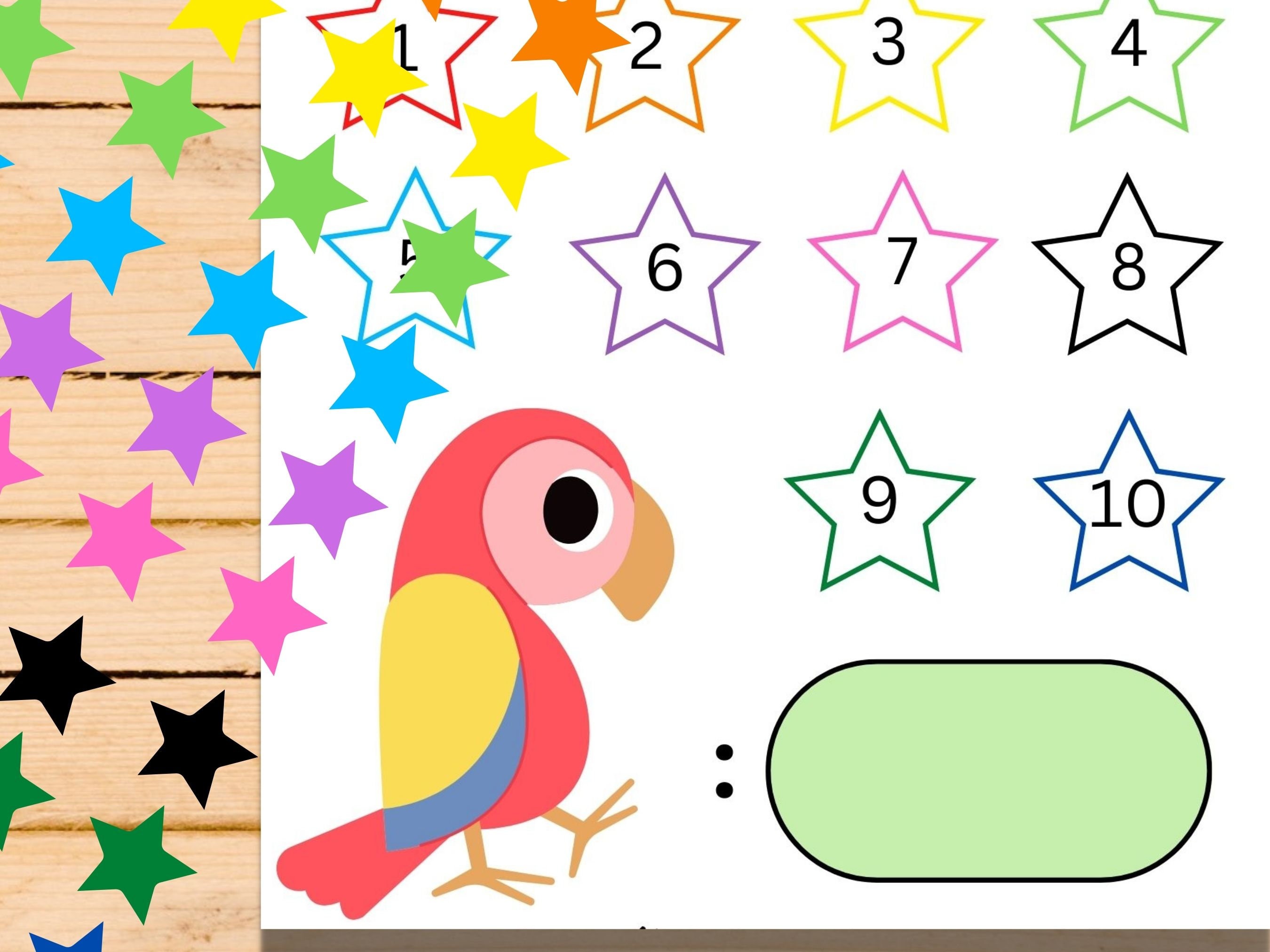 Star Chart for Kids, Potty Training Chart, Animal Reward Chart for ...