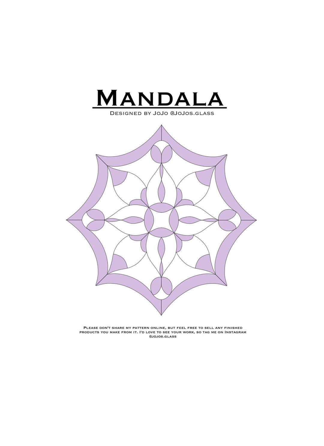 Stained Glass Mandala Pattern - Etsy