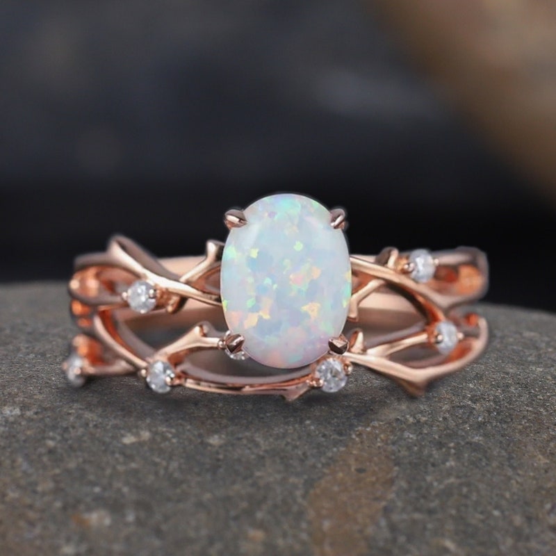 Opal Twig Ring - Etsy