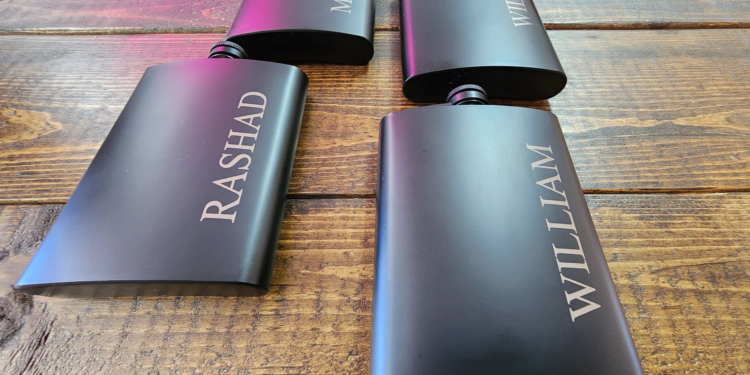 Personalized Matte Black Flask With Funnel Groomsman Gift - Etsy