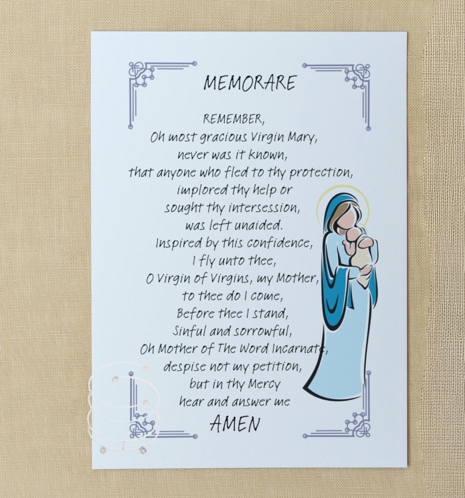 PRAYER CARDS CATHOLIC Digital Bundle, Instant Download, Printable ...
