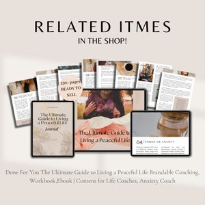 Stress Free Workbook Motivation Canva Template | Printable Coaching ...