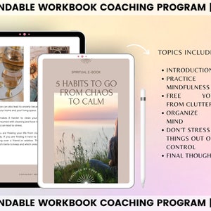 Ebook Template Canva | 5 Habits to Go From Chaos to Calm Book ...