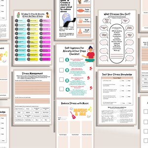 Stress Free Workbook Motivation Canva Template | Printable Coaching ...