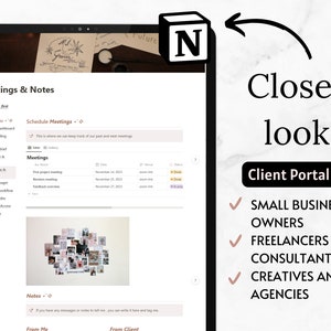 Notion Template Client Portal, Client Dashboard Project Tracker, Client ...